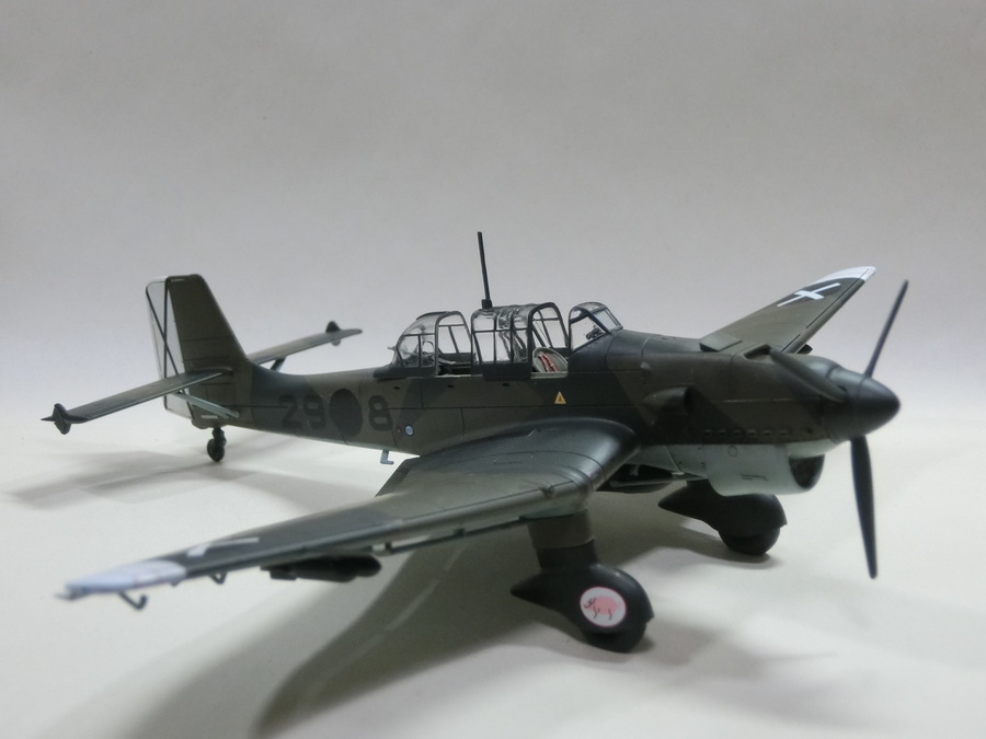 エアフィクス1/72 ユンカースJu87B-1 シュトゥーカ 7: 日の丸航空隊の模型日記